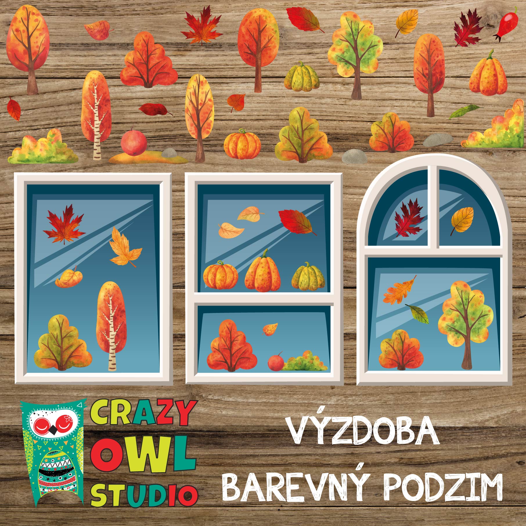 VÝZDOBA – Barevný podzim – Crazy Owl Studio