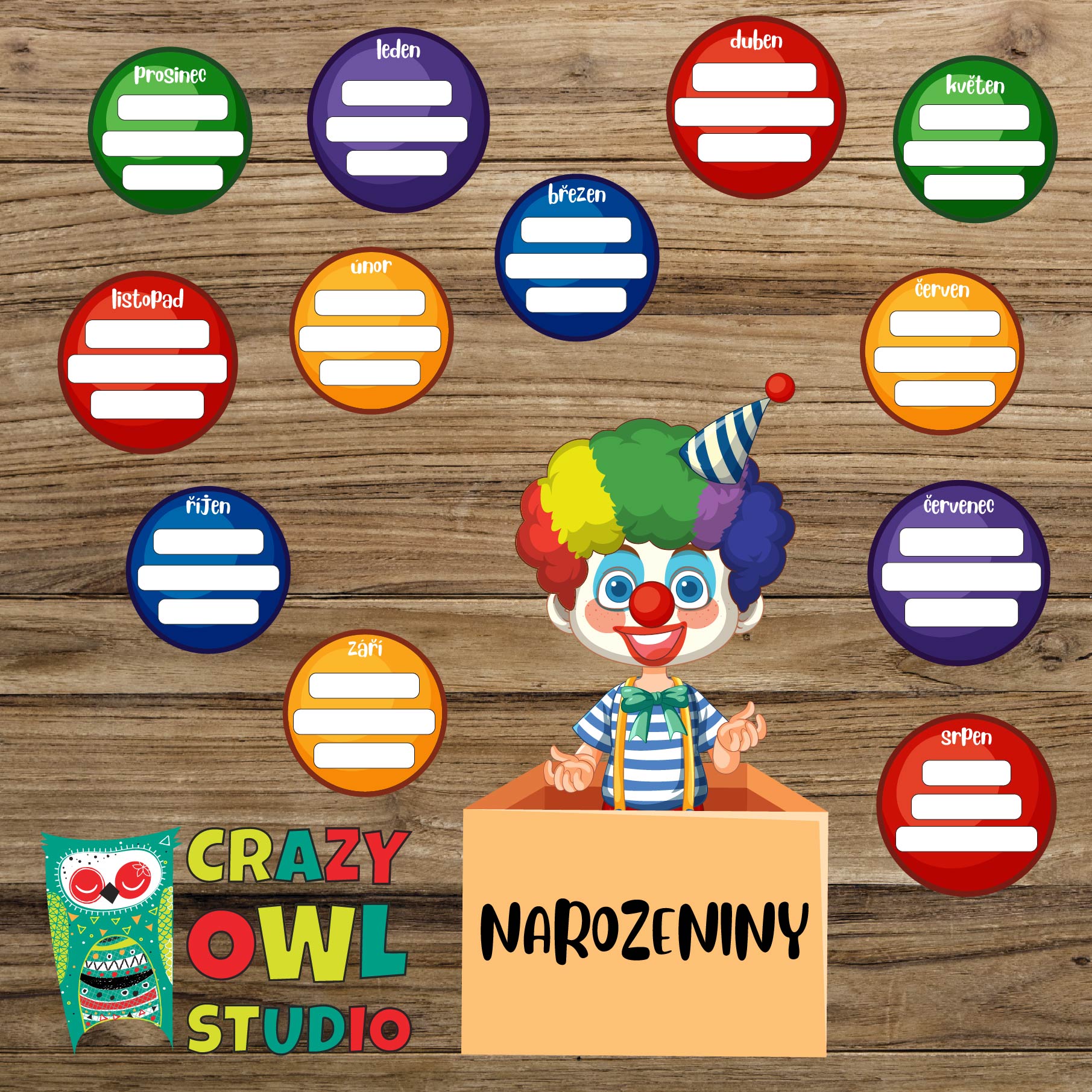 CIRKUS – narozeniny – Crazy Owl Studio